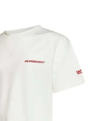 Burberry Chalk Cotton T-shirt With London Map Print