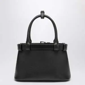 Prada Small Buckle Bag In Leather With Belt Detail - Black