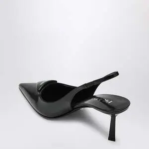 Prada Slingback Pumps In Brushed Leather