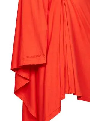Balenciaga Sunset Red Draped Midi Dress