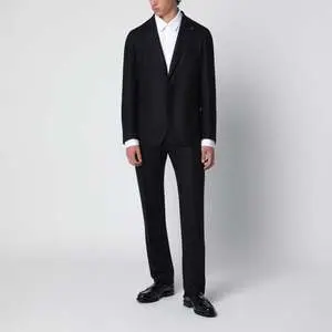Tagliatore Single-breasted Suit In Wool - Black