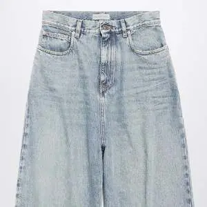 Balenciaga Wide Leg Light Cotton Jeans - Blue