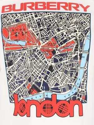 Burberry London Map Cotton T-shirt