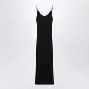 Saint Laurent Backless Viscose Maxi Dress - Black
