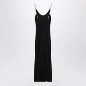 Saint Laurent Backless Viscose Maxi Dress