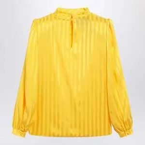 Valentino Garavani Vlogo Bright Narciso Jacquard Silk Top
