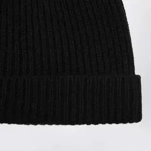 Rick Owens Ribbed Cashmere Blend Beanie