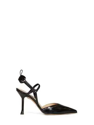 Fendi Black Very Colibrì Slingback Pumps - Multicolor
