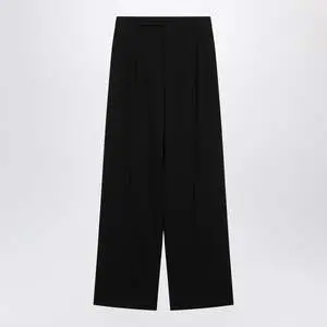 Saint Laurent Tailored Trousers With Pinstripe Pattern - Black