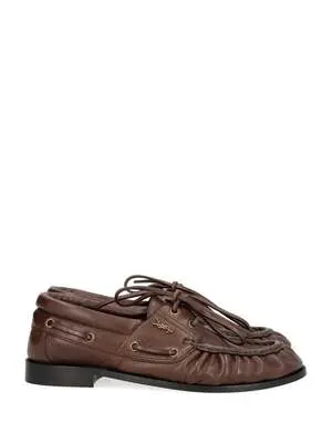 Saint Laurent Le Loafer Bateau Moccasins - Brown