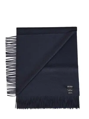 Zegna Navy Blue Oasi Cashmere Scarf
