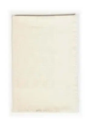 Fendi Silk Ivory Ff Wool And Silk And Cashmere Shawl