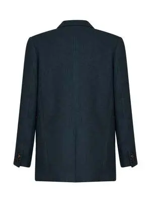 Dries Van Noten Bottle Green Wool Cloth Bosier Double-breasted Jacket