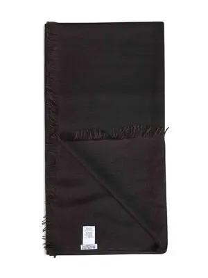 Brunello Cucinelli Coffee Cashmere And Silk Scarf