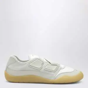 Prada Speedrock Crystal Leather And Mesh Sneakers - White