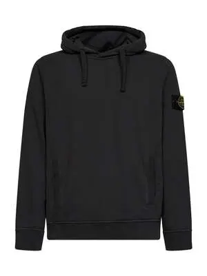 Stone Island Lead Grey Stretch Organic Cotton Hoodie