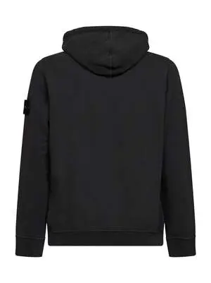 Stone Island Lead Grey Stretch Organic Cotton Hoodie