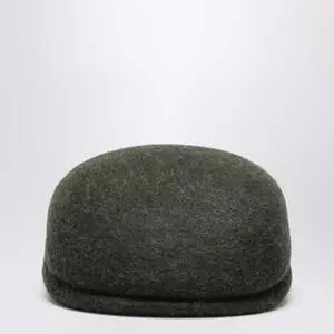 Loro Piana Wool Felt Flat Cap - Green