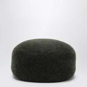 Loro Piana Wool Felt Flat Cap - Green