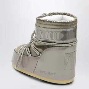 Moon Boot Icon Low Glance Boots In Platinum