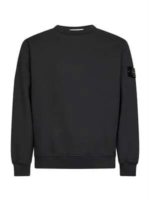 Stone Island Lead Grey Organic Stretch Cotton Crewneck Sweatshirt - Multicolor