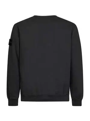 Stone Island Lead Grey Organic Stretch Cotton Crewneck Sweatshirt - Multicolor