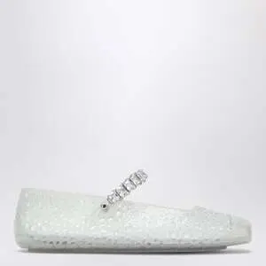Women's Silver Studded Flats