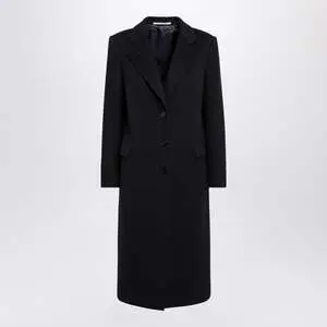Tagliatore Single-breasted Coat In Wool Blend - Blue