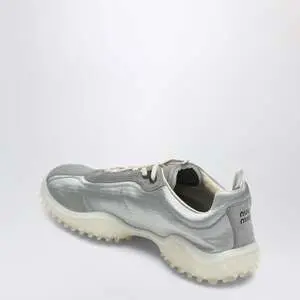 Miu Miu Cloud-grey Bubble Trainers In Technical Fabric And Suede