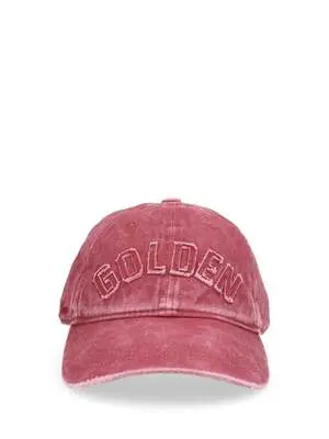 GOLDEN GOOSE Cotton Cap - Red