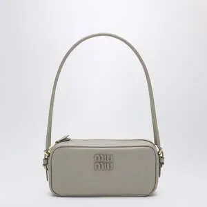 Miu Miu Pumice Leather Pouch - Cream