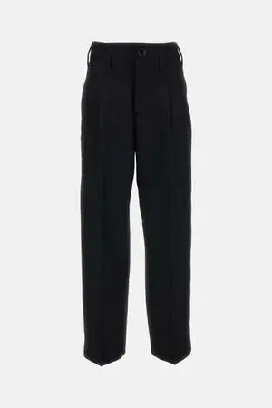 AMI Paris High Waisted Wide Leg Trousers - Multicolor