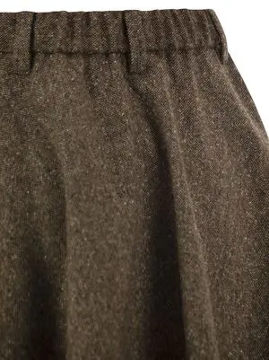 Brunello Cucinelli Flared Virgin Wool Blend Skirt