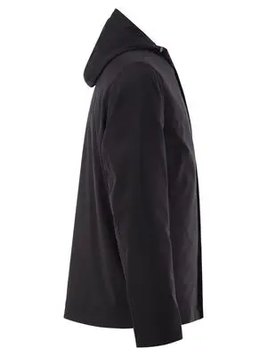 Herno Stretch Technical Fabric Hooded Padded Jacket
