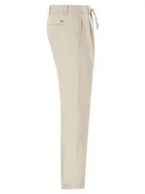 Herno Technical Fabric Drawstring Trousers - Cream