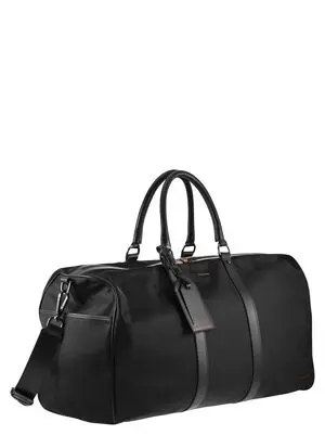 Kiton Nylon Travel Holdall With Leather Details