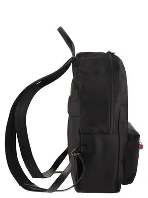 Kiton Technical Nylon And Calfskin Backpack