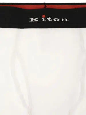 Kiton Stretch Cotton Boxer Briefs With Logo