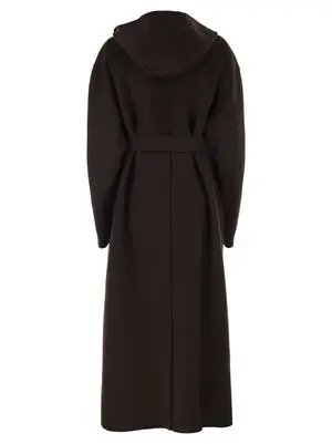 Sportmax Spxolmo Pure Virgin Wool Hooded Coat