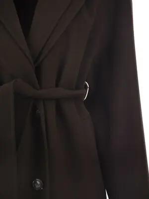 Sportmax Spxolmo Pure Virgin Wool Hooded Coat