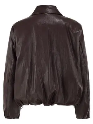 Herno Faux Leather-effect Padded Bomber Jacket