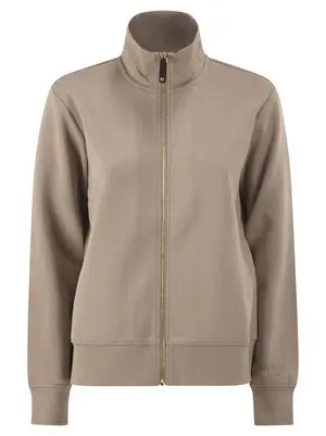 Max Mara Smmcarezza High-neck Zip-up Sweatshirt - Cream