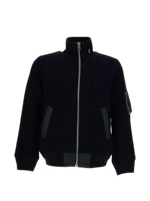 Sacai Wool Blouson Jacket - Multicolor