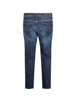 Jacob Cohen Slim Fit Cotton Trousers