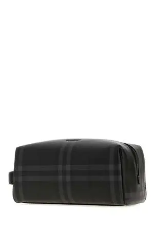 Burberry Printed Canvas City Check Beauty Case - Multicolor