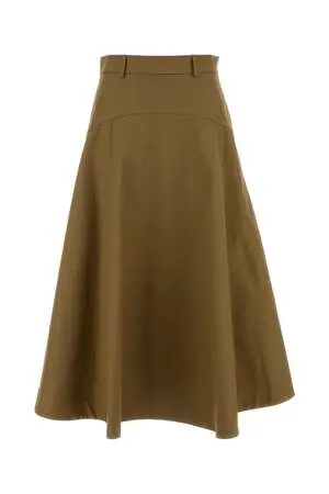 Balenciaga Army Cotton Skirt - Green