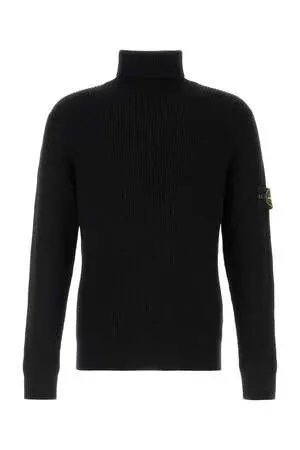 Stone Island Wool Sweater - Black
