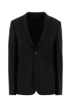 Fendi Mohair Blend Blazer - Black