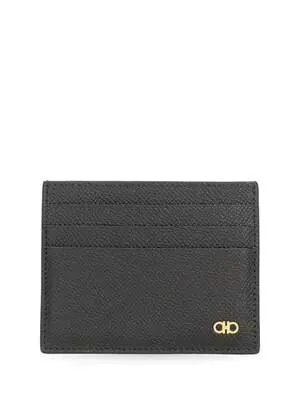 FERRAGAMO Gancini Credit Card Holder - Black
