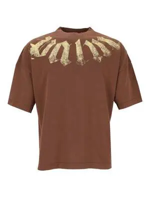 Palm Angels Big Neck T-shirt - Brown